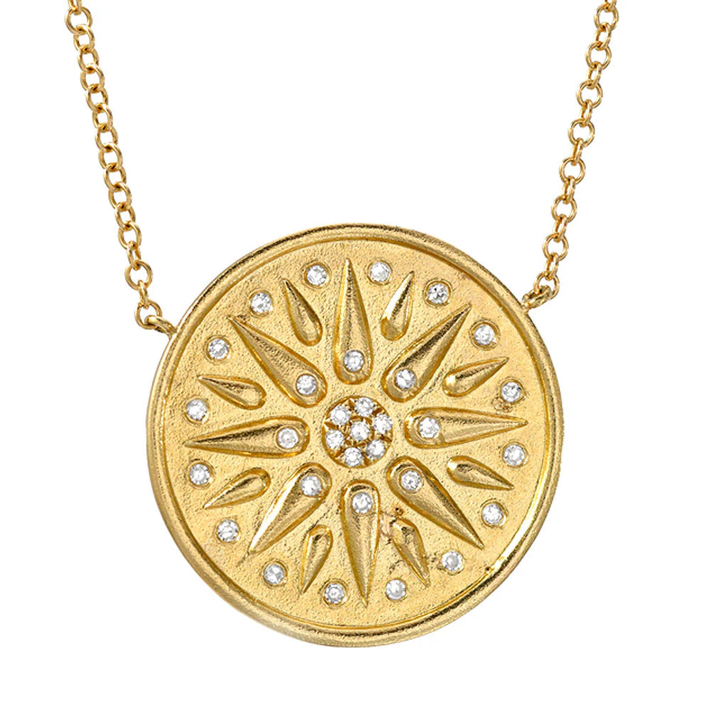 Liven Co. Talisman Necklace with Diamonds – RION Jewelry