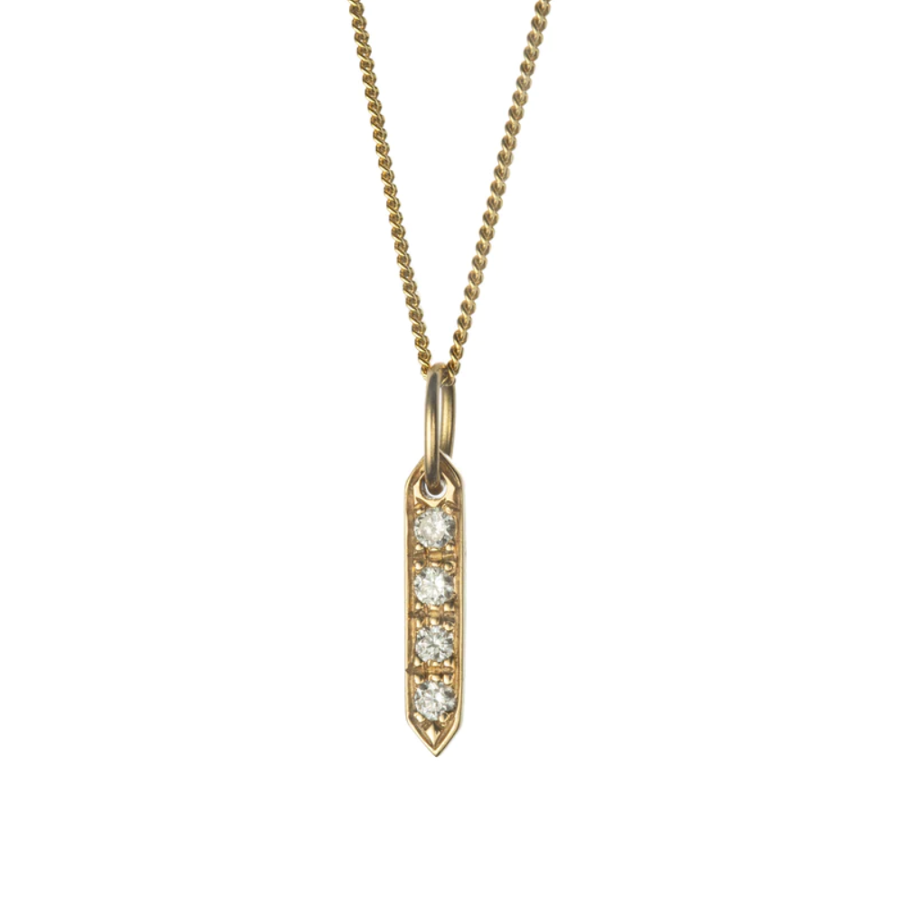 Nora Kogan Lexi Charm Necklace Diamond Gold – RION Jewelry