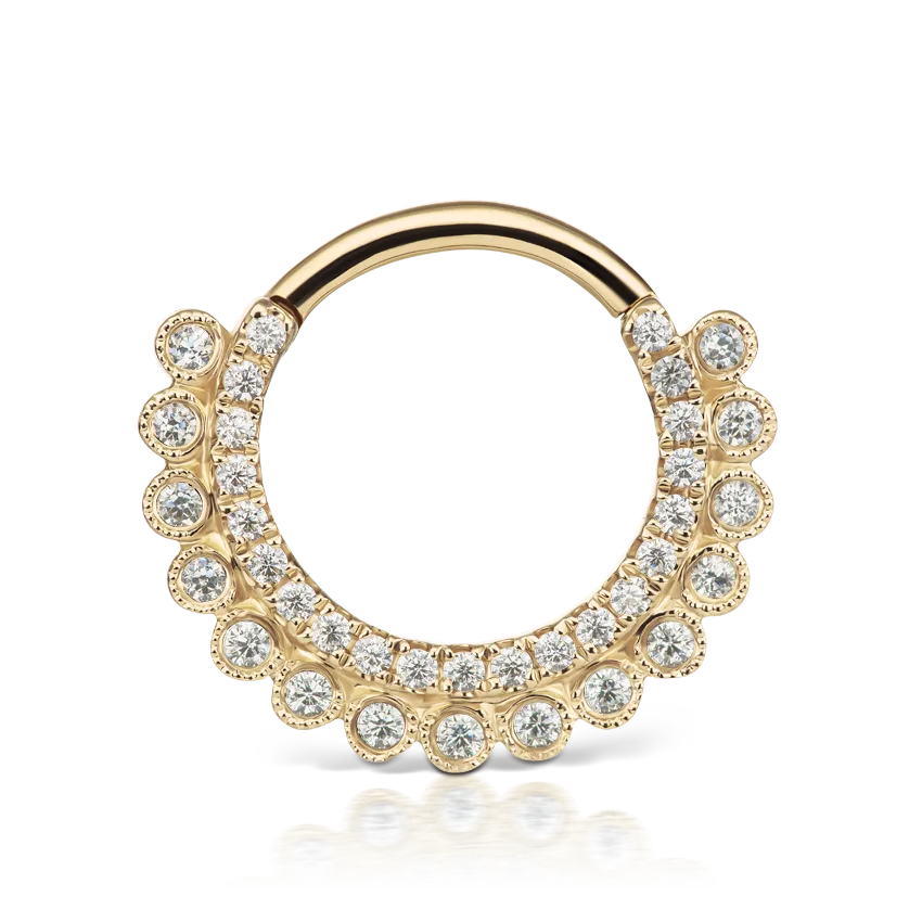 Maria Tash Apsara Clicker Diamond Gold – RION Jewelry
