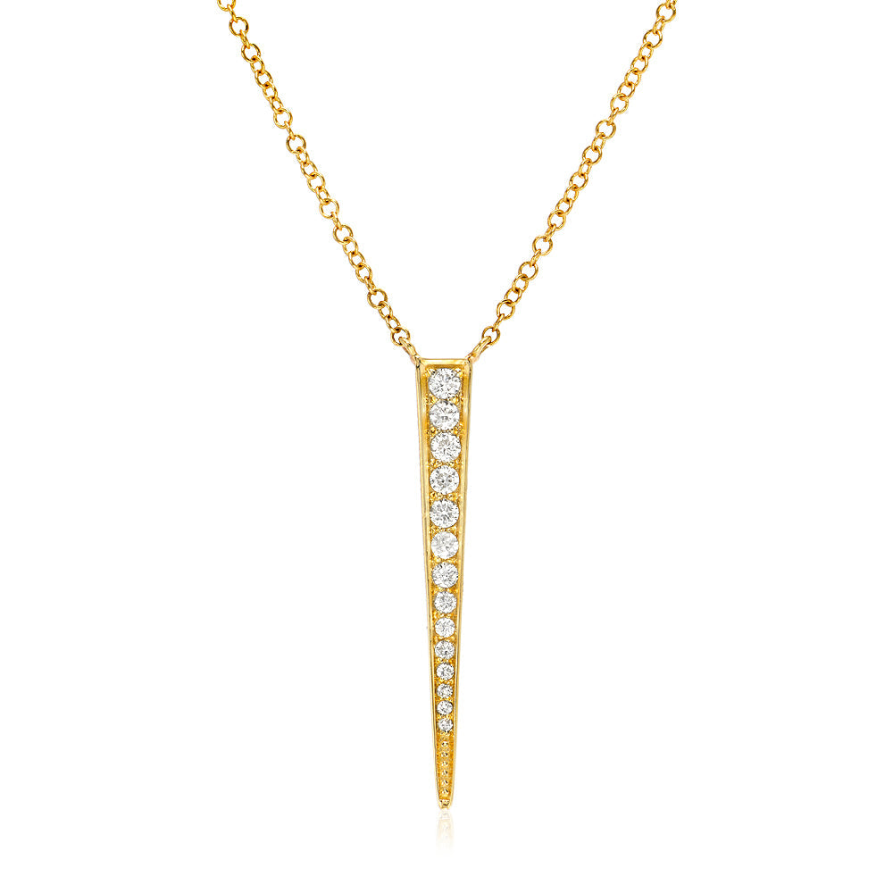 Liven Co. Dagger Diamond Necklace Gold – RION Jewelry