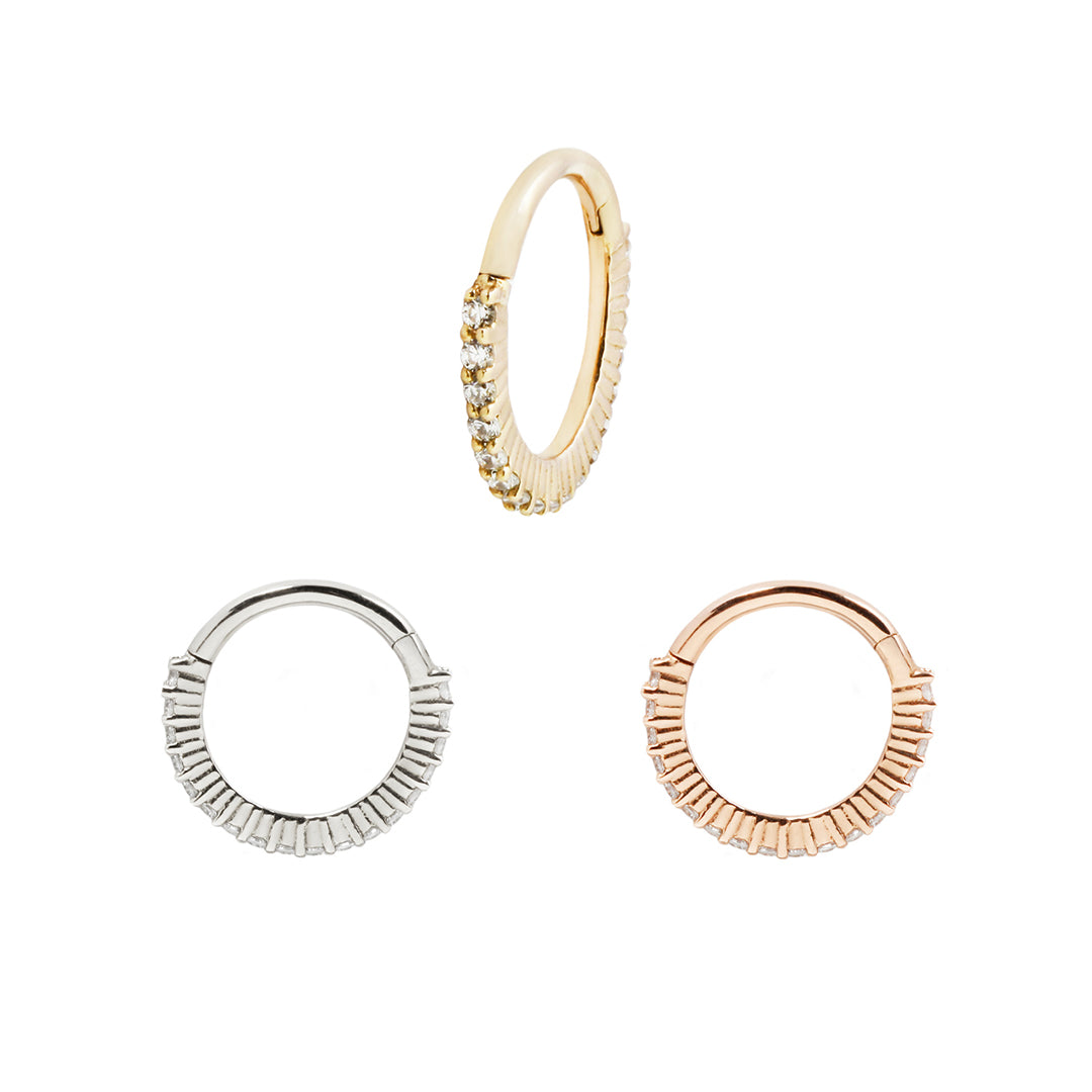 Buddha Jewelry Radiant Clicker CZ Gold – RION Jewelry